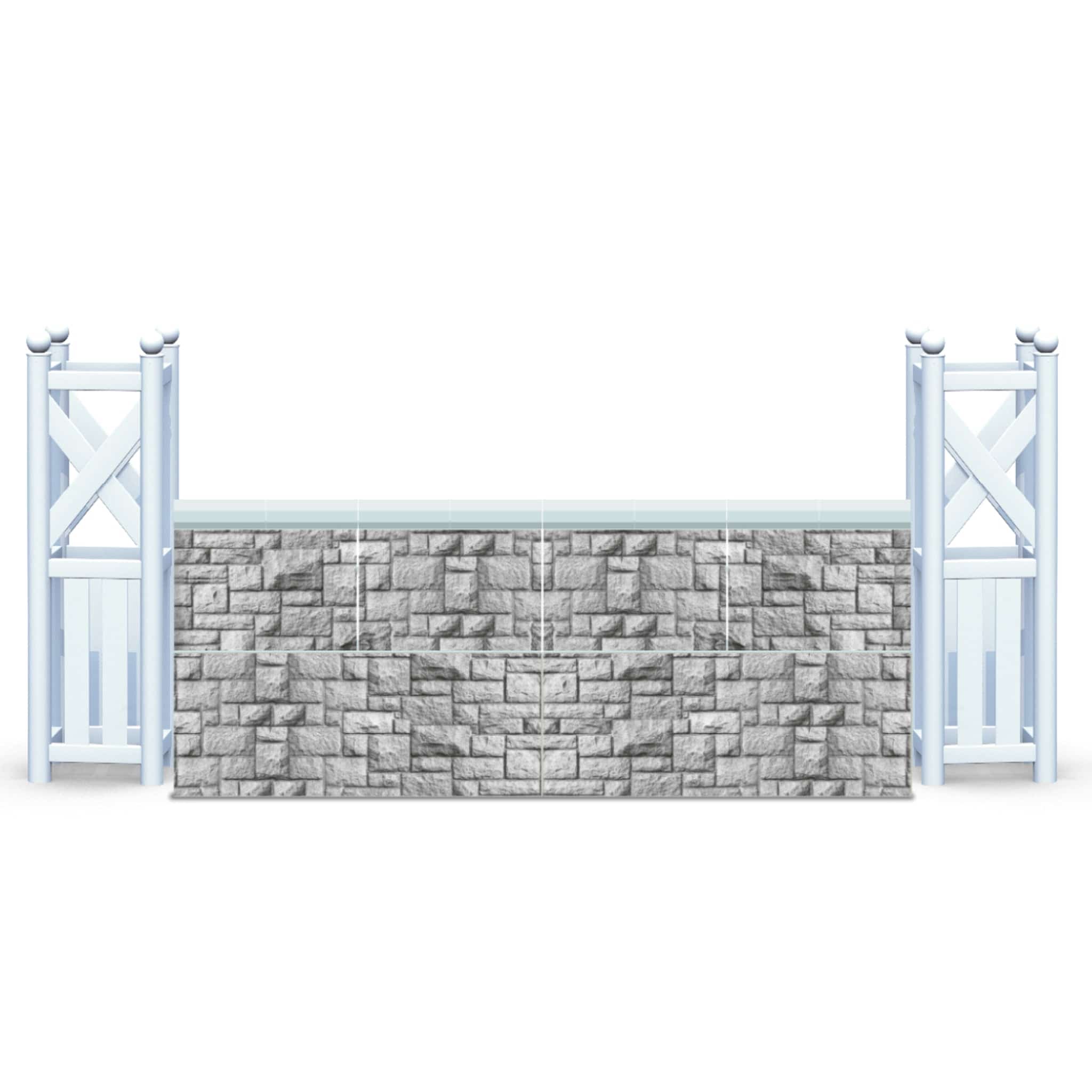 10' ft Puissance Wall with Jump Towers – Copper Pony Poles