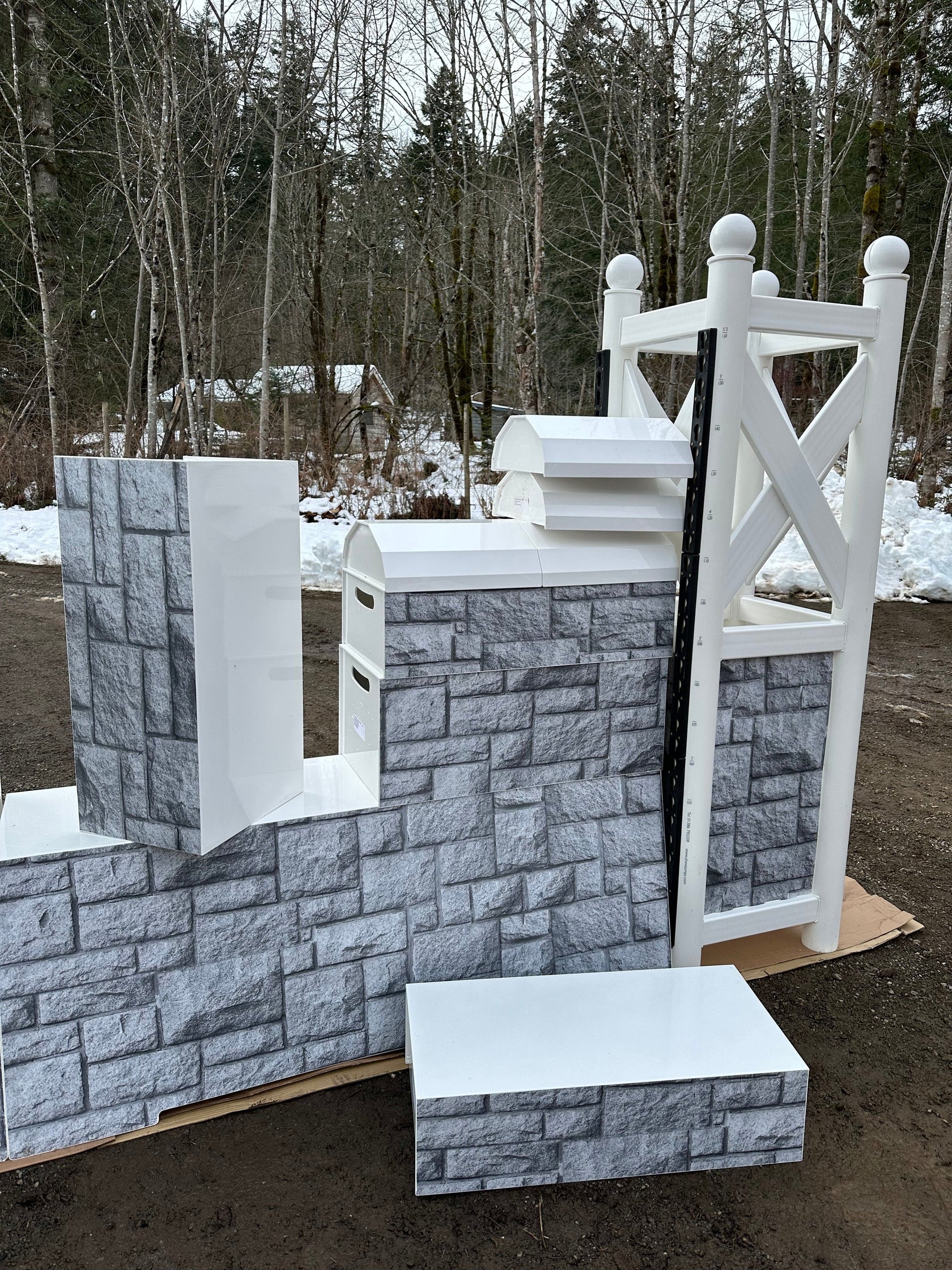 10' ft Puissance Wall with Jump Towers – Copper Pony Poles